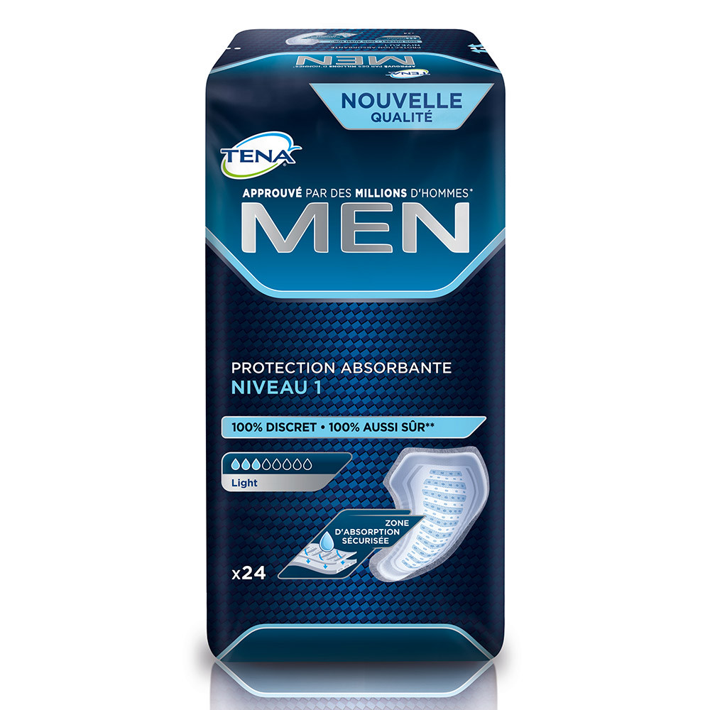 Tena Men des slips absorbants pour homme, utilisables jour et nuit